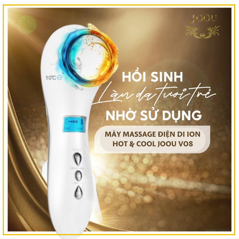 Máy Massage Mặt JOOU V08 ION Nóng & Lạnh Làm Trắng Và Căng Bóng Da